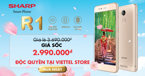 Sharp R1 - Điện thoại công nghệ Nhật - Độc quyền tại Viettel Store