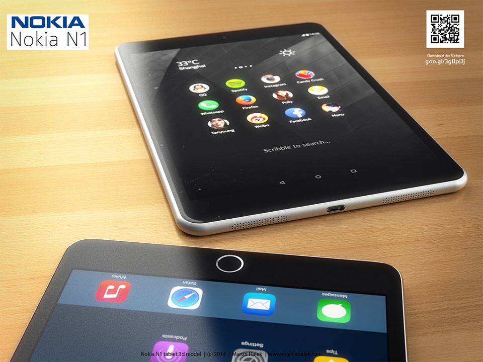 [So sánh] Nokia N1 đọ dáng cùng iPad Mini 3: Giống nhau như 2 giọt nước ...